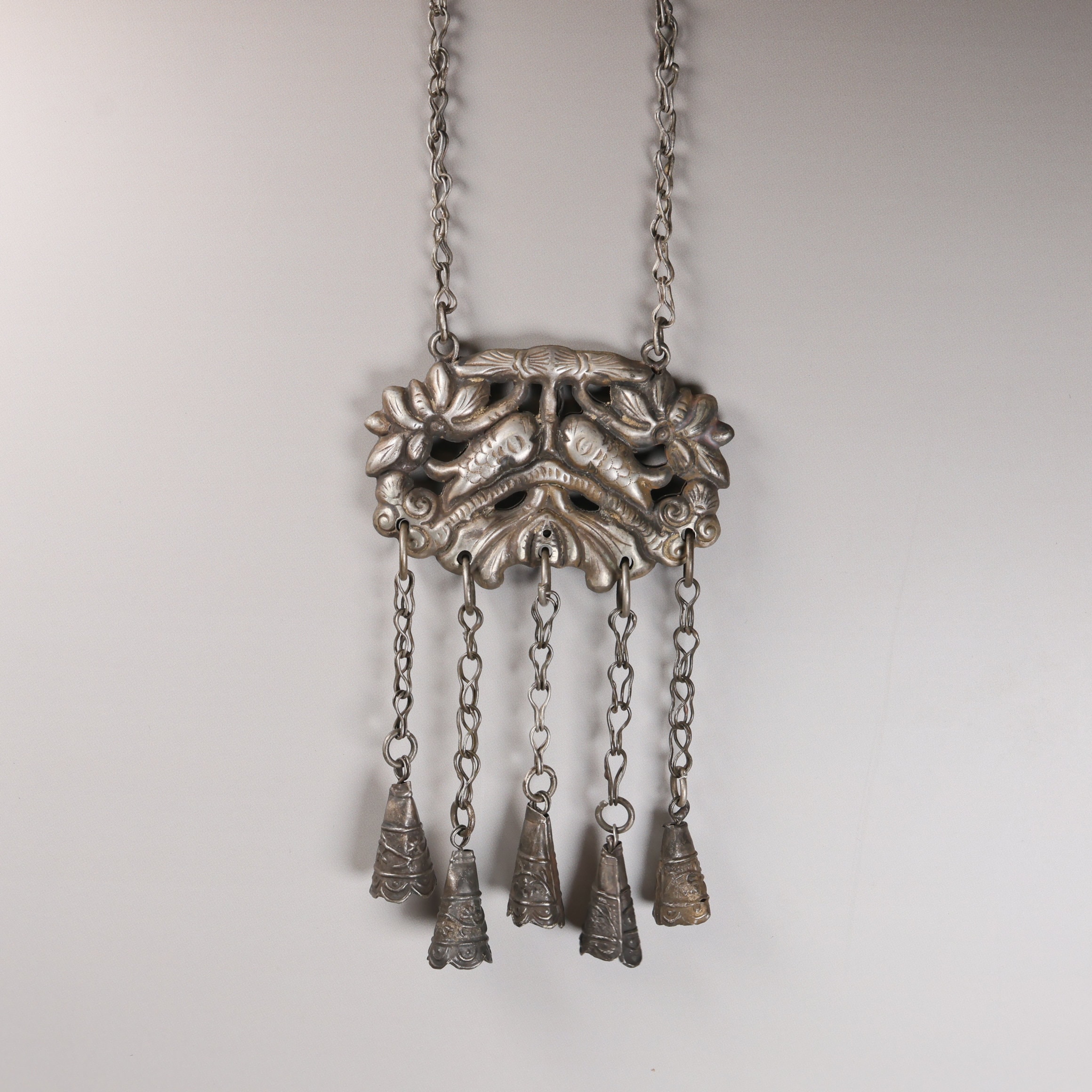 Collection of Chinese Antique Old Silver Necklace, Pendant K961 - Etsy