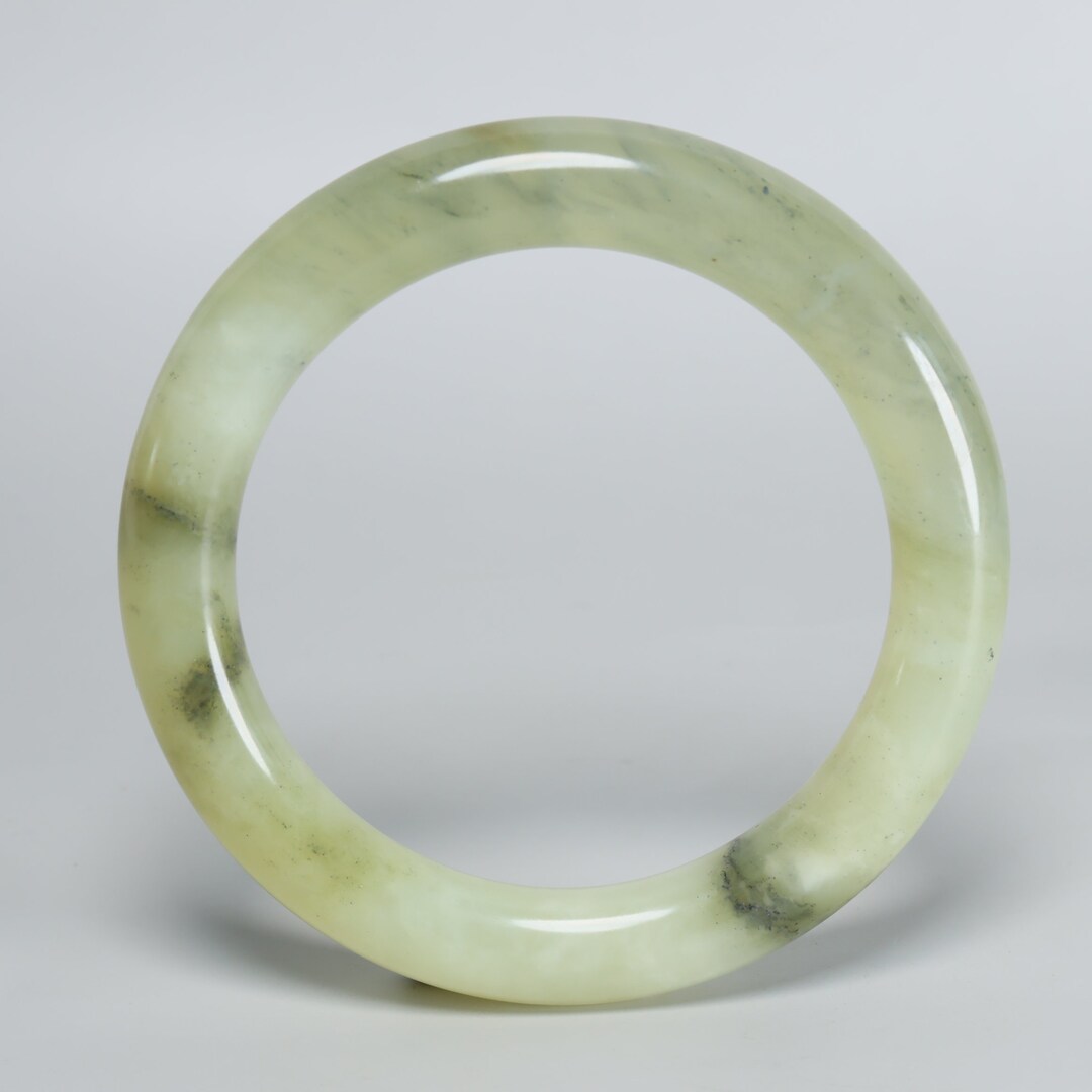 Natural Xiuyan Jade Bracelet, Inlaid Diameter 61 Mm, Jade Bangle K682 ...