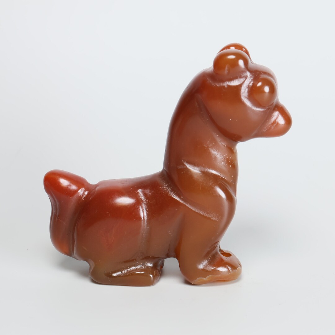 Natural Agate Carved Dog Statue , Agate Pendant , Collection, Specimen ...
