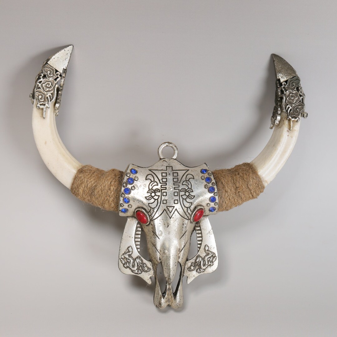 Antique Chinese Bone Carving Inlaid With White Copper Sheep - Etsy