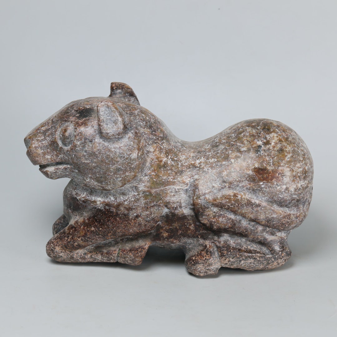 1298g Antique Chinese Jade Carved Beast Statue , Collection, Chinese ...