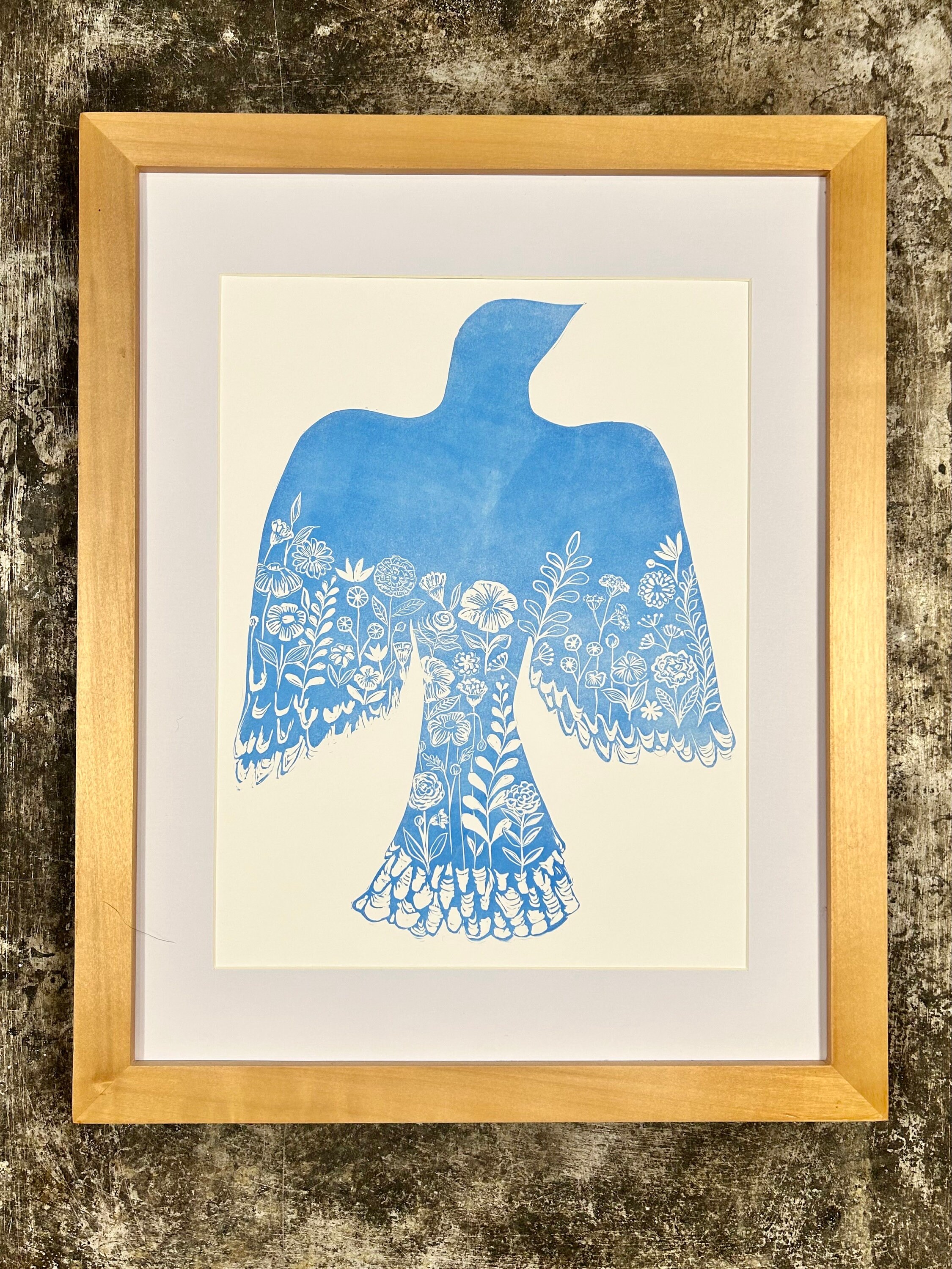 Dovely Linocut Print - Etsy