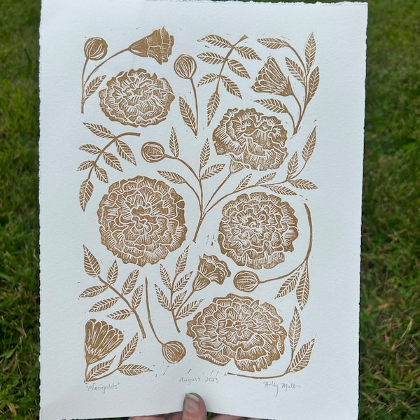 Marigold Print - Etsy