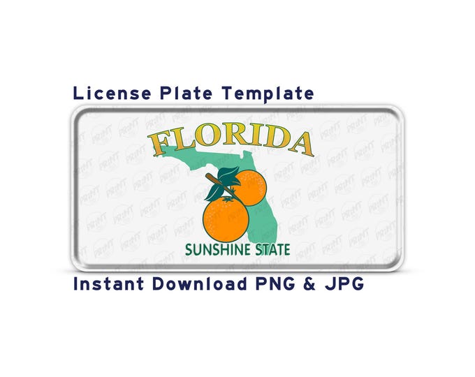 Vintage Original 1980s Florida License Plate in Excellent Condition - Etsy