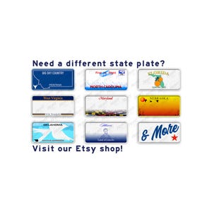 MISSOURI Custom License Plate PNG Digital Download, Baby Name Tag Plate ...