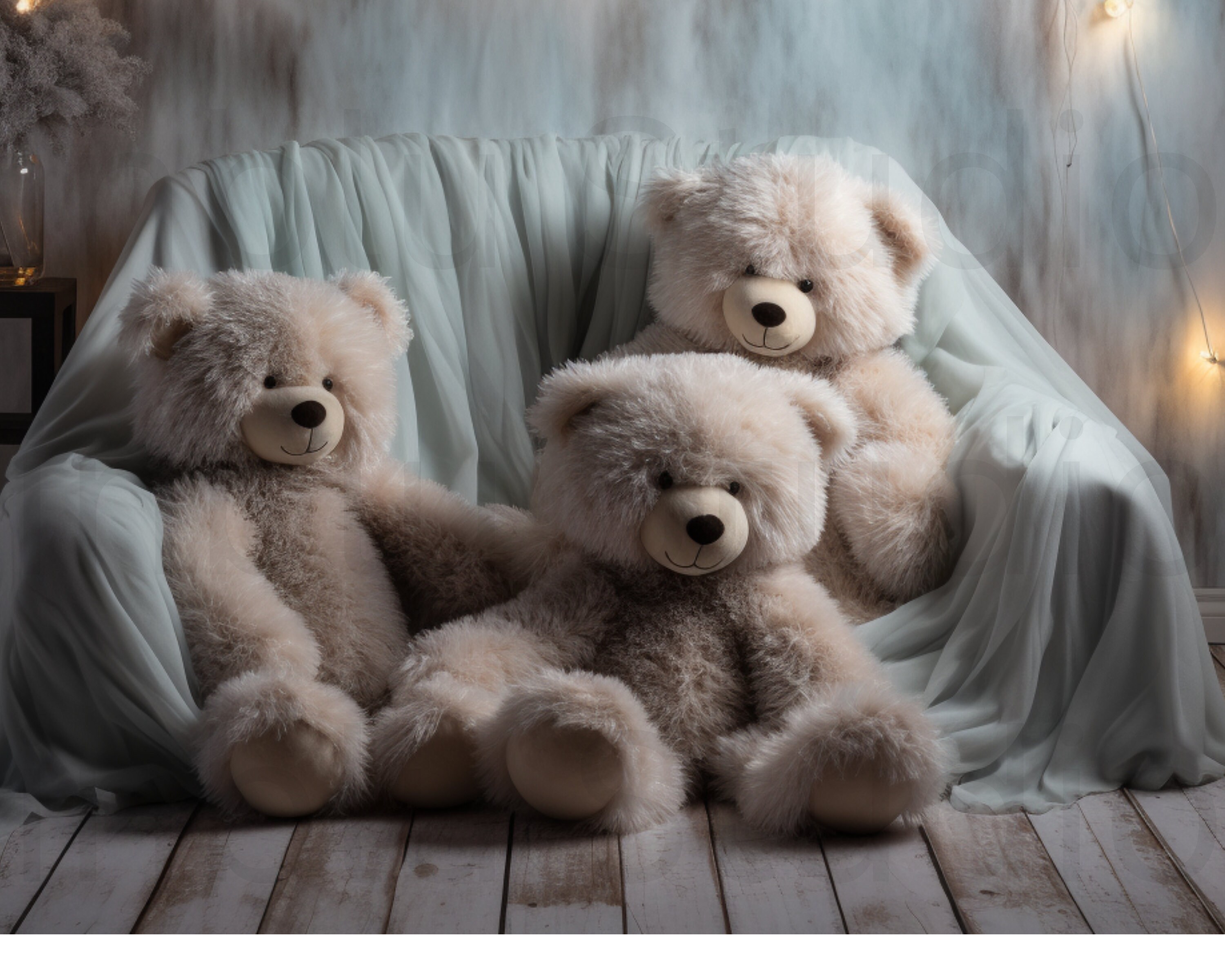 12 X Digital Backdrops, Teddy Bear Digital Backgrounds, Baby Backdrop ...
