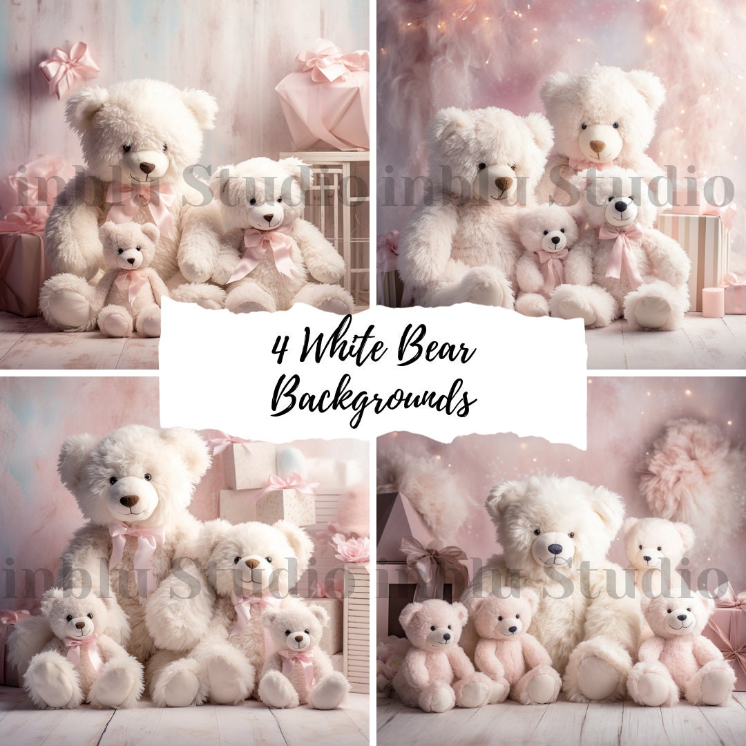 12 X Digital Backdrops, Teddy Bear Digital Backgrounds, Baby Backdrop ...
