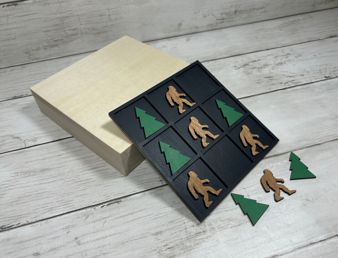 Tic Tac Toe Game/tic Tac Toe/bigfoot Tic Tac Toe/bigfoot/sasquatch Tic ...