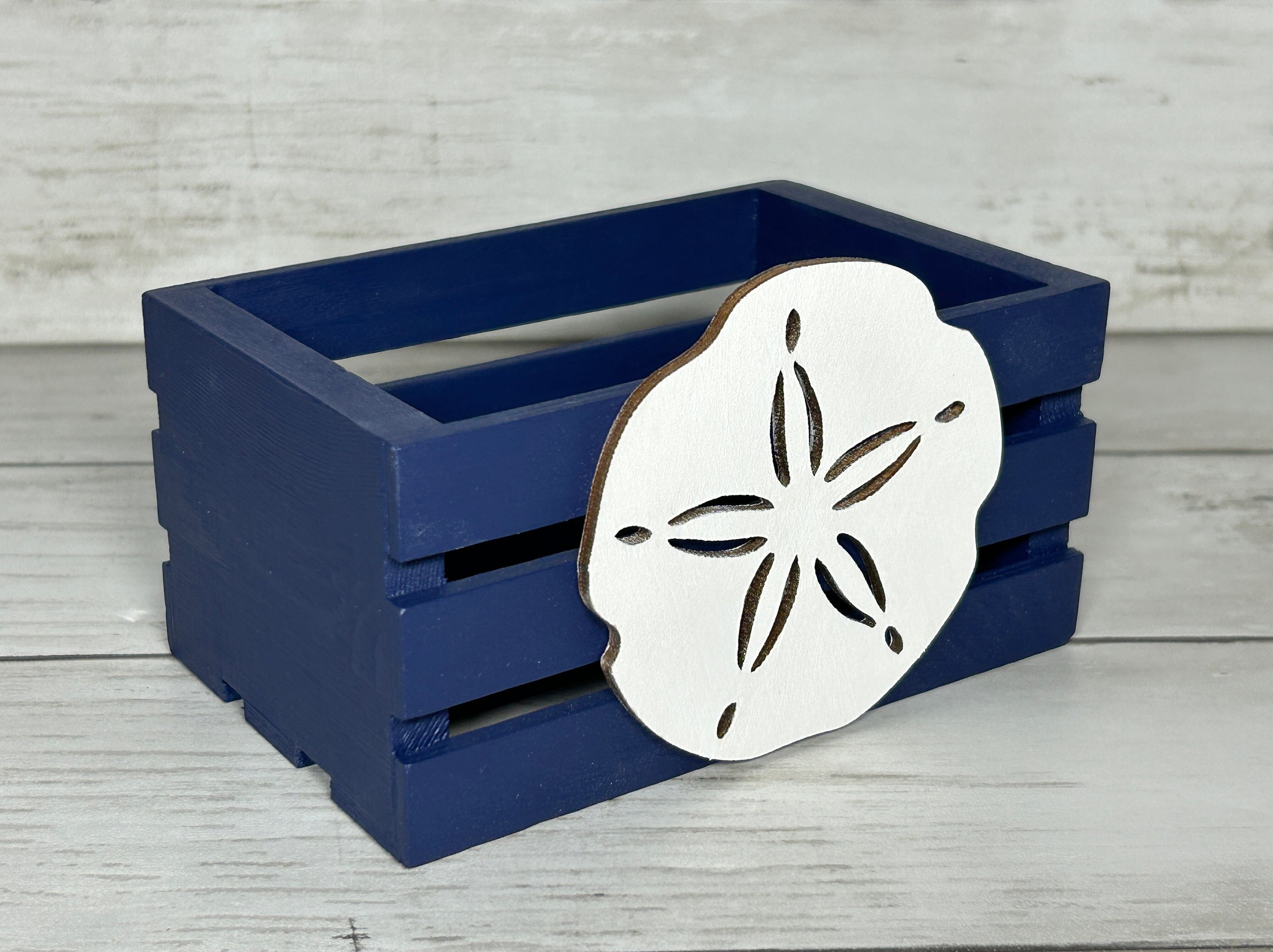 Summer Mini Crate/wood Crate/mini Wood Crate/anchor/sand - Etsy