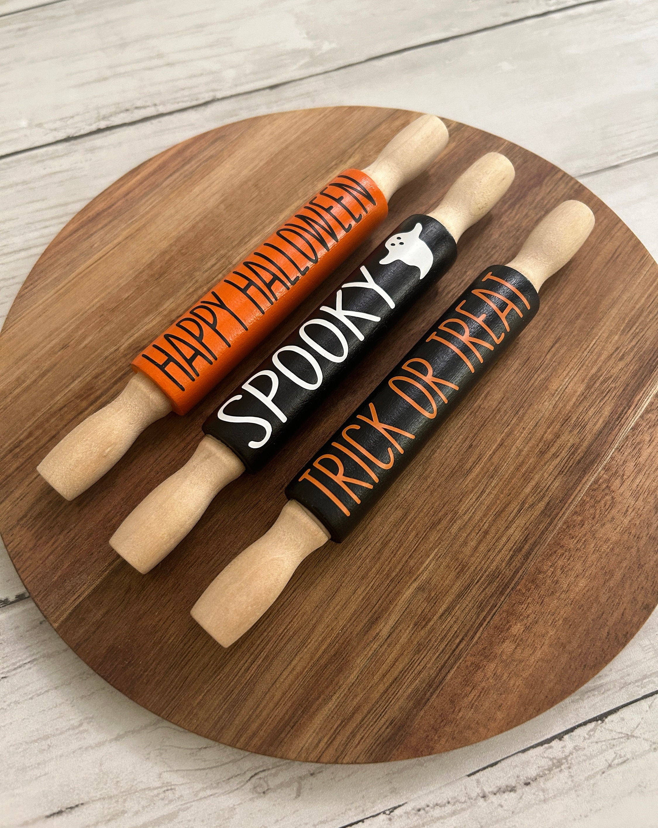Mini Rolling Pins/halloween Mini Rolling Pins/halloween Tier Tray ...