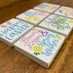Easter Mini Wood Block/spring Mini Wood Block/easter Wood Block/spring ...