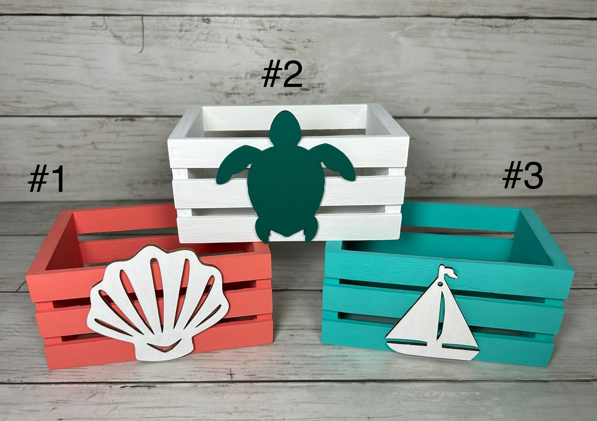 Summer Mini Crate/wood Crate/mini Wood - Etsy