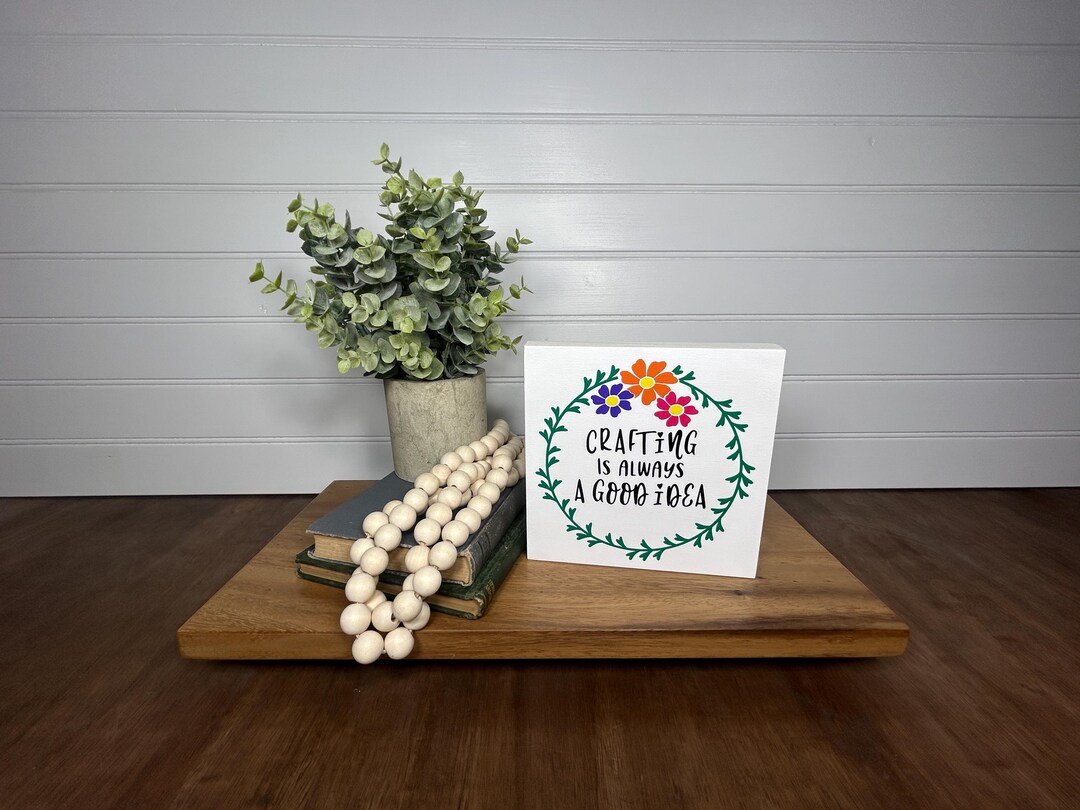 Crafting Wood Sign/home Wood Sign/crafting Sign/home Sign/craft Decor ...