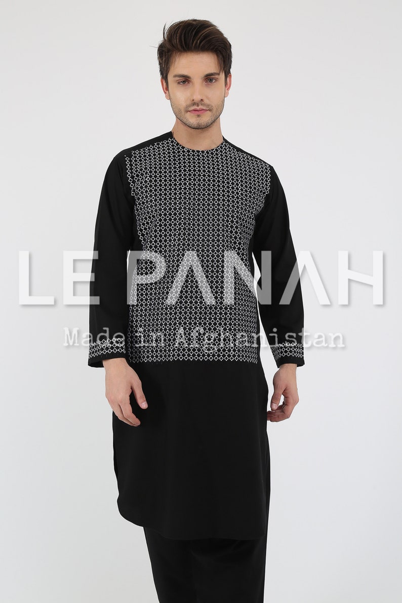 Traditional Afghan Men’s Clothes W/ Chirma Dozi Embroidery Design ...