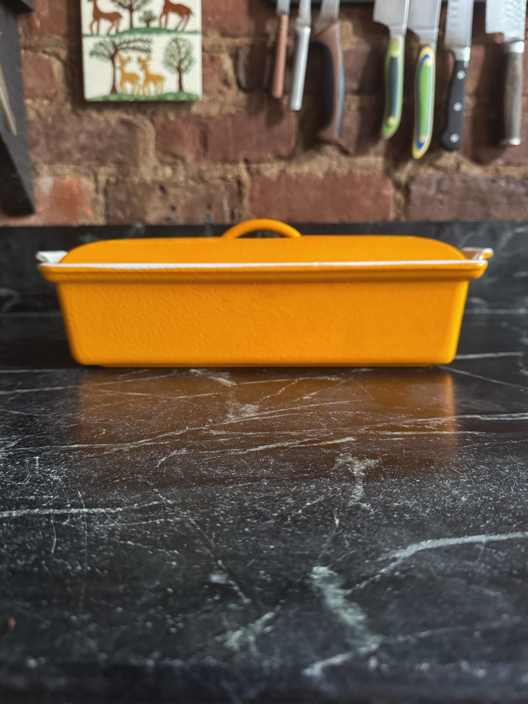 Vintage Le Creuset Mustard Cast Iron Rectangular Terrine 32 France - Etsy
