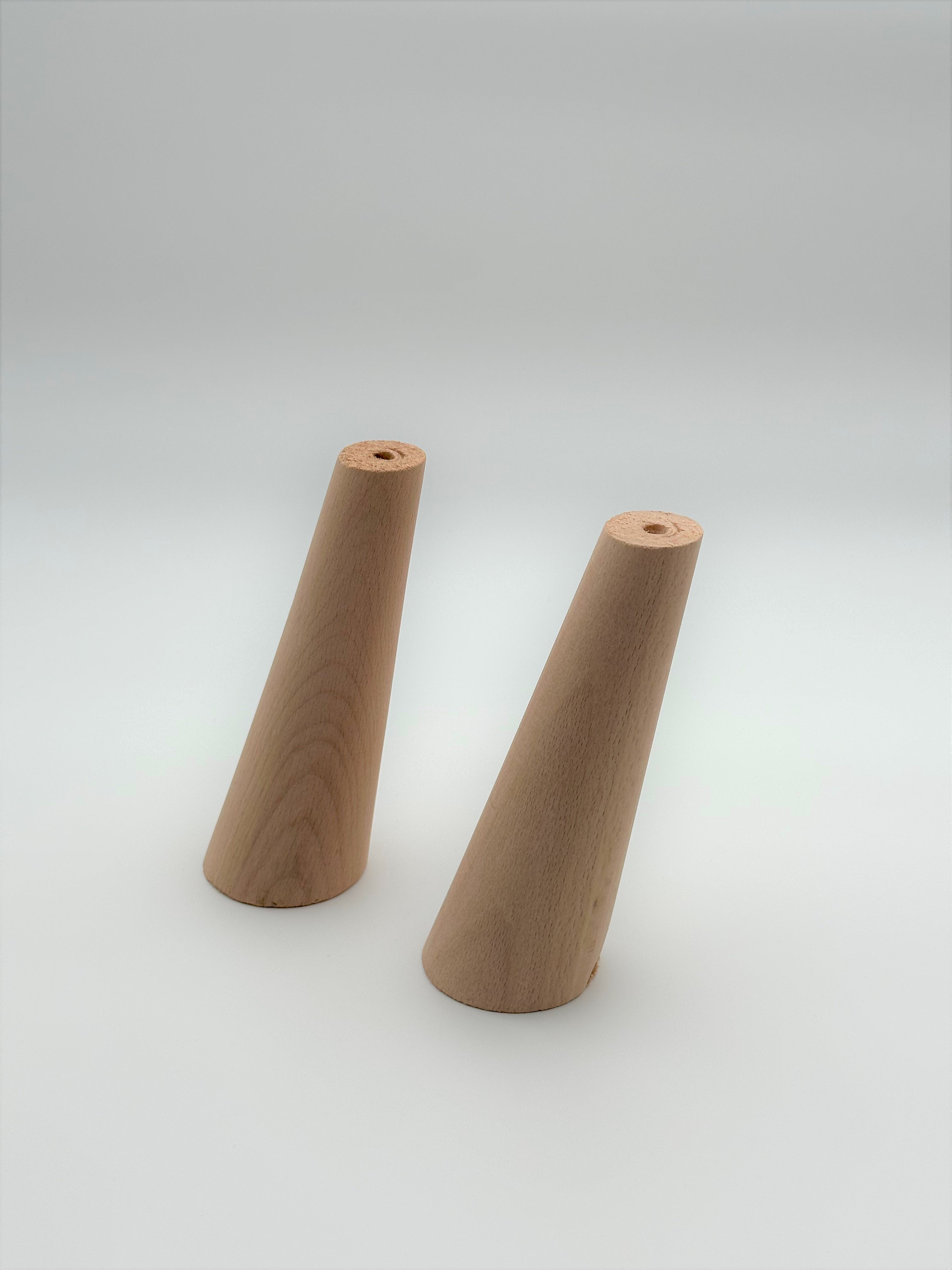 2 X 4.72 Inches Legs for Living Room Furniture, Wooden Legs, - Beech ...