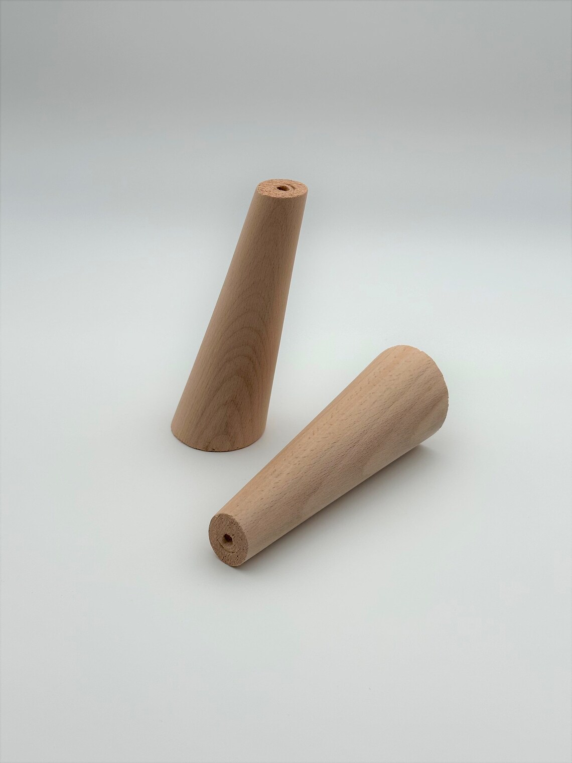 2 X 4.72 Inches Legs for Living Room Furniture, Wooden Legs, - Beech ...