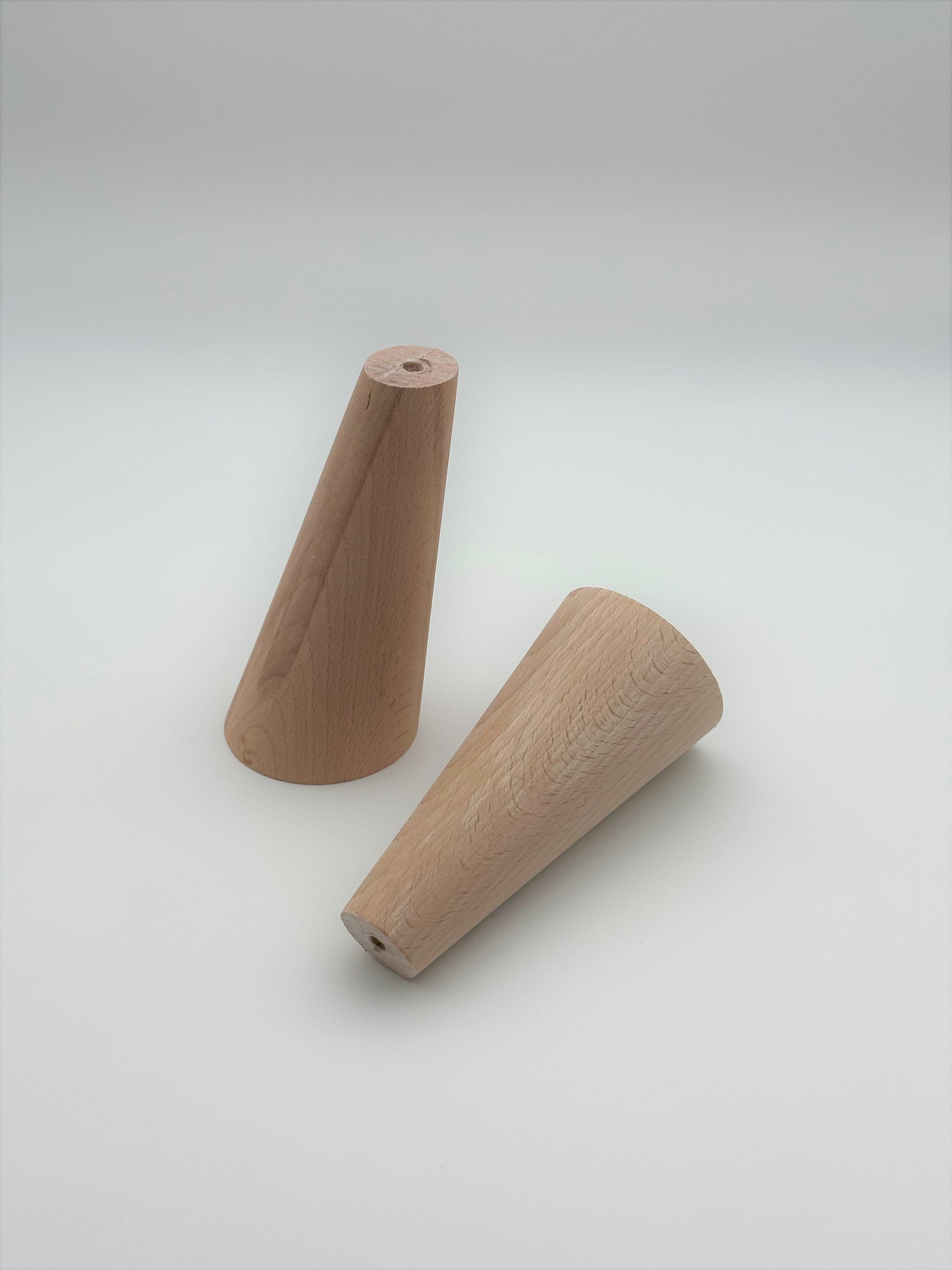 Wooden Tv Unit Legs or Living Room Furniture Legs, Natural Beech Wood ...