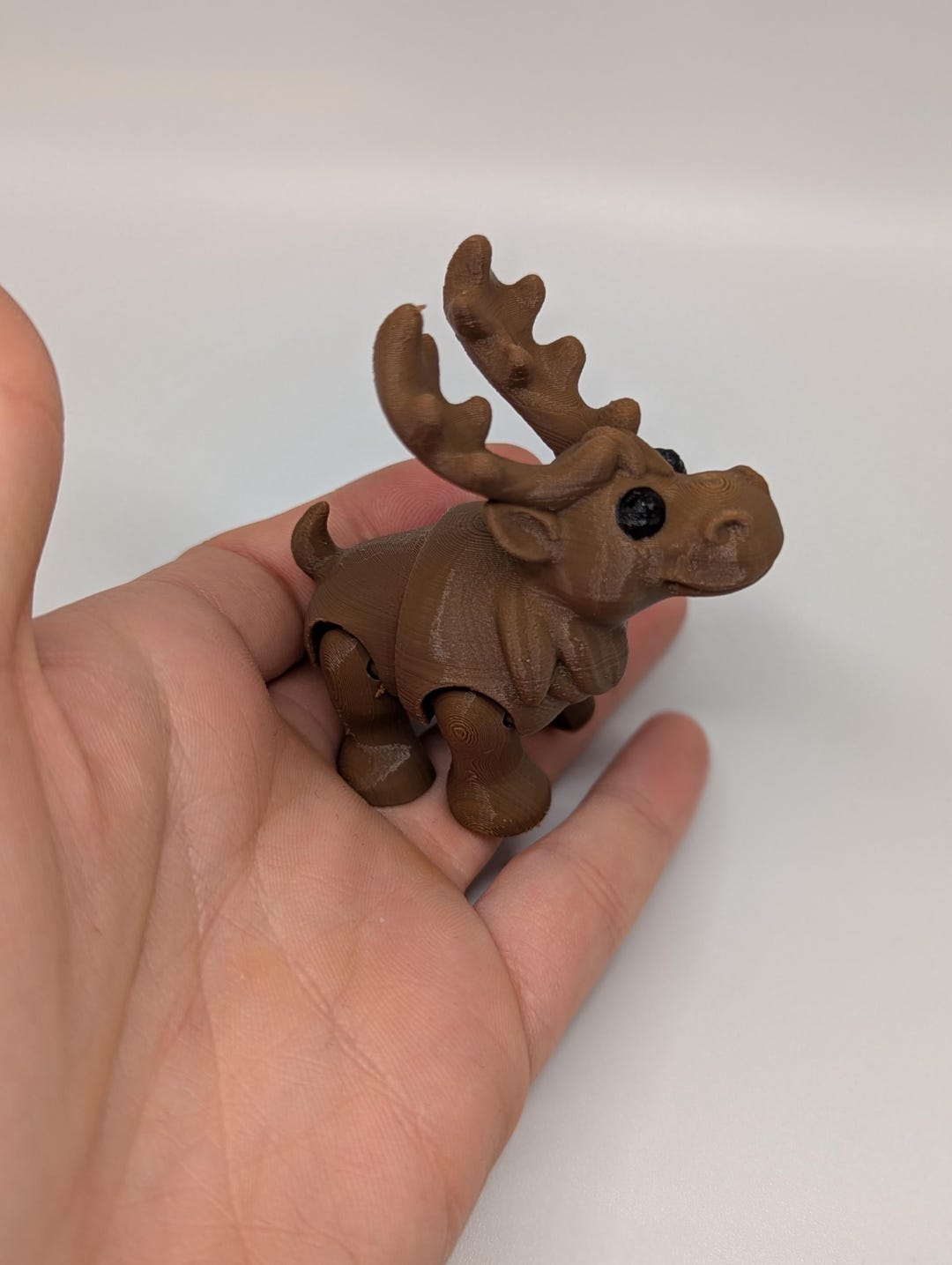 Adorable 3D Printed Moose Fidget Toy Stress Relief & Desk Companion ...