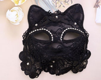 Venetian Masquerade Cat Mask - Etsy