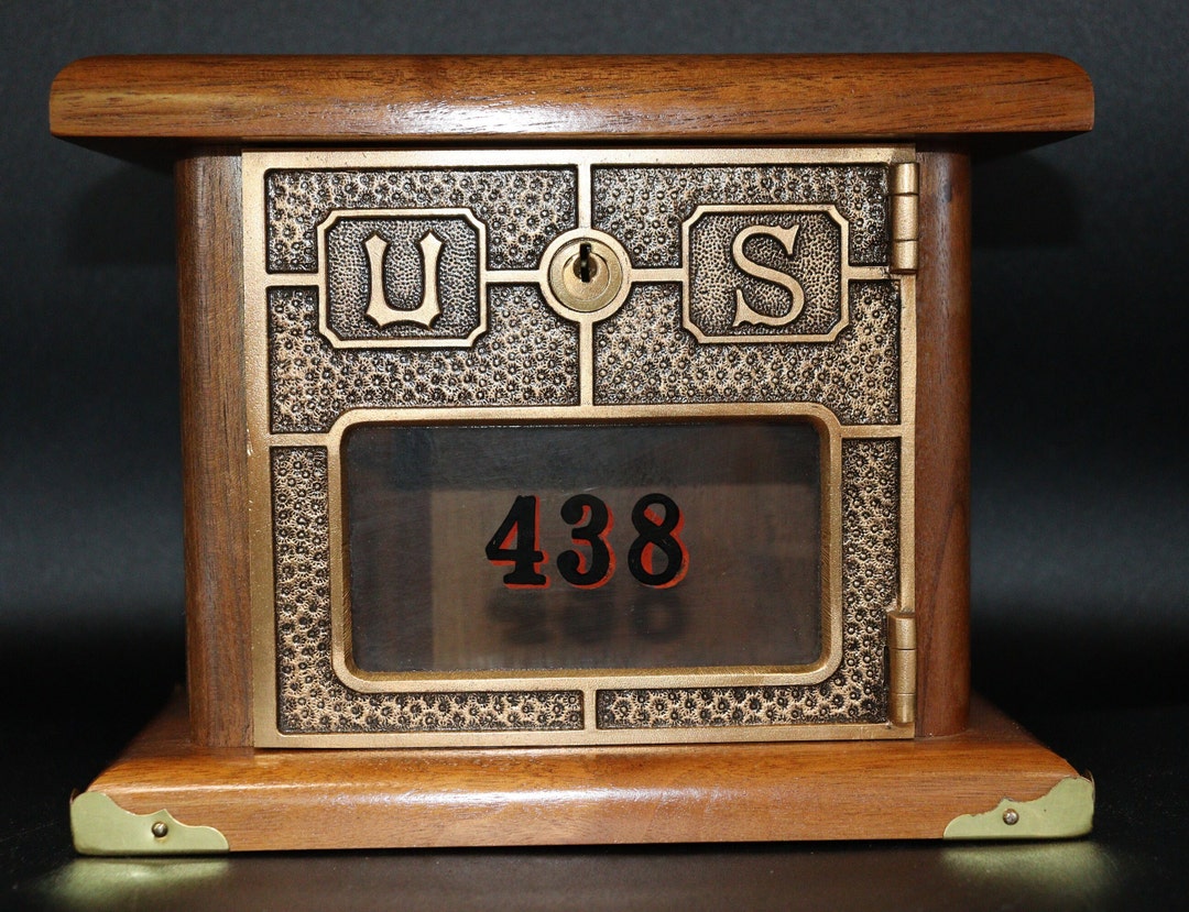 Authentic 1890 Post Office Box Door Bank 