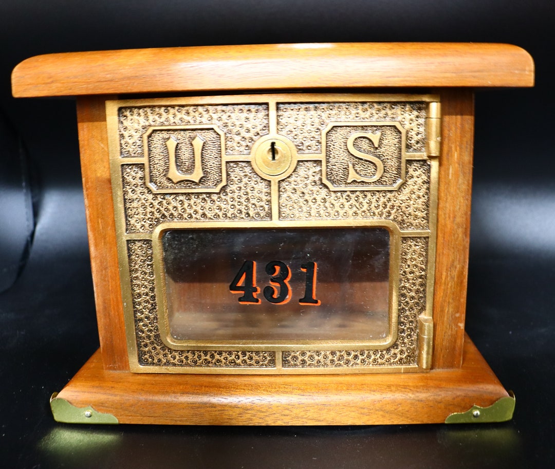 Authentic 1890 Post Office Box Door Bank 
