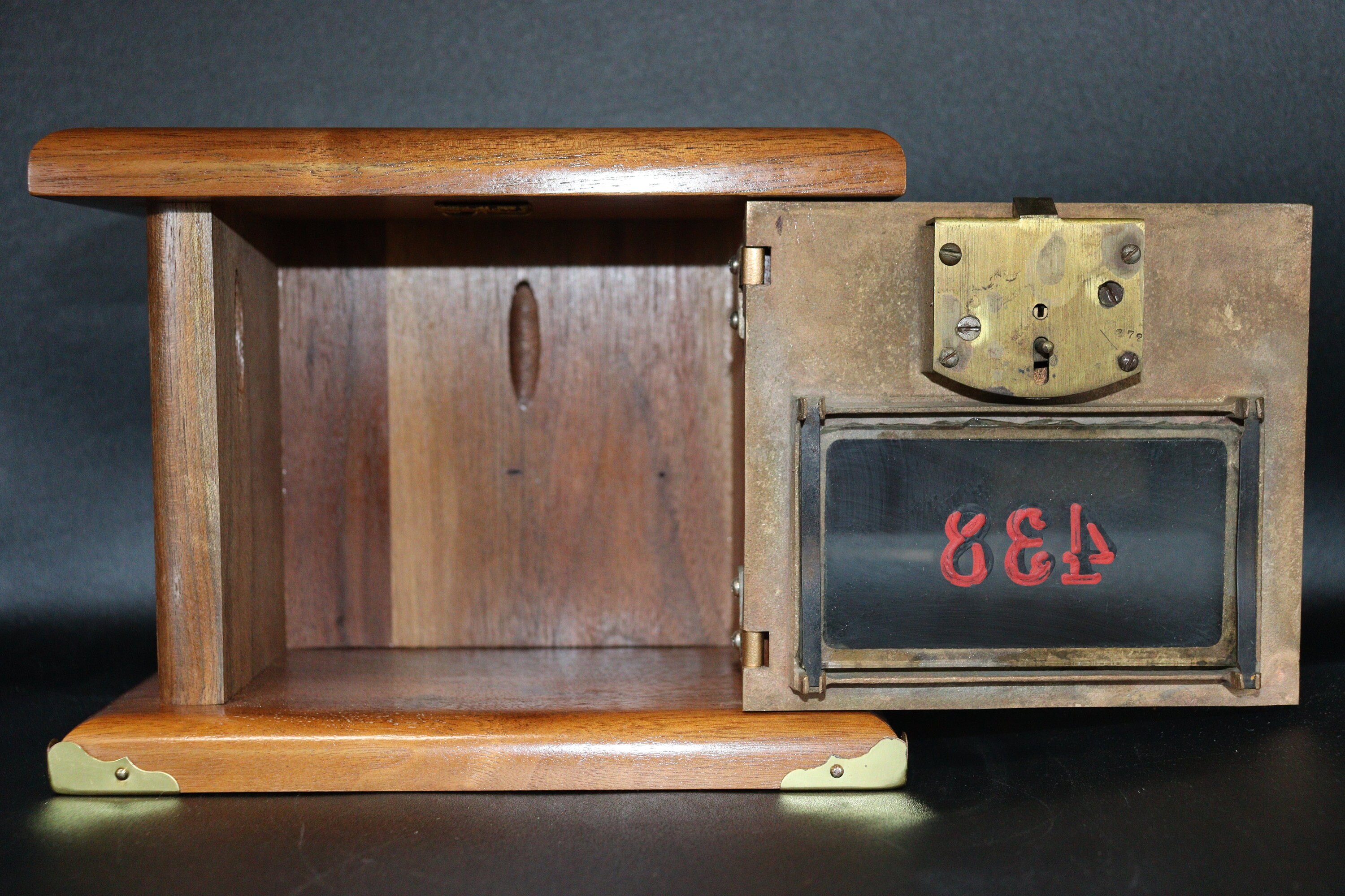 Authentic 1890 Post Office Box Door Bank 