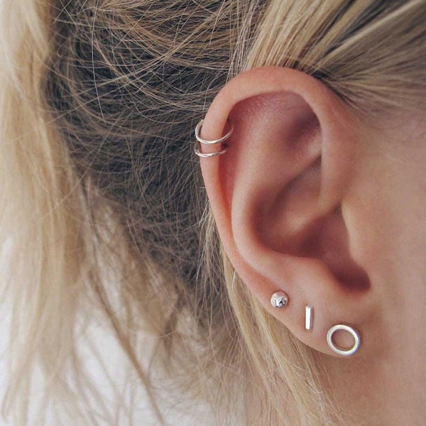 Open Circle Earrings - Etsy