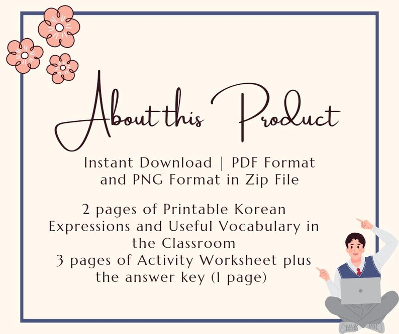 Printable Korean Classroom Expressions | Useful Korean Vocabulary ...