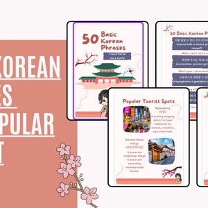 Basic Korean Phrases | Travel Guide (PDF File) - Etsy