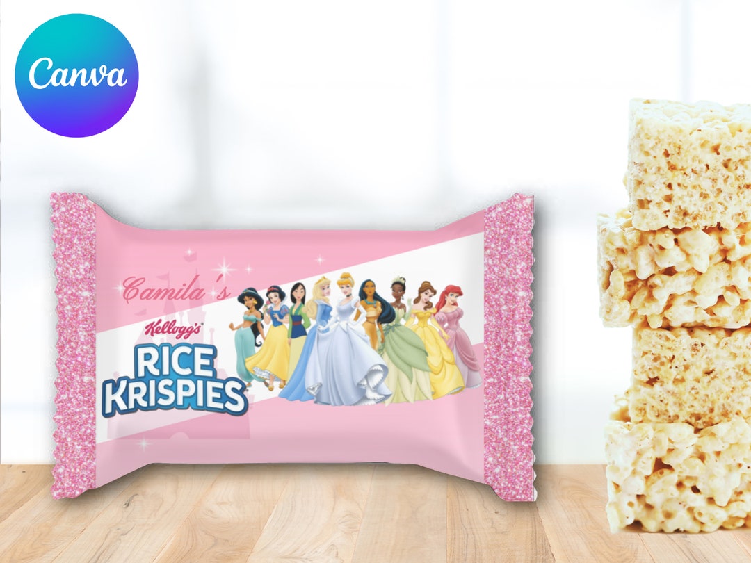 Princess Rice Krispie Treat, Disney Rice Krispie Treat .78 Oz, Wrapper ...