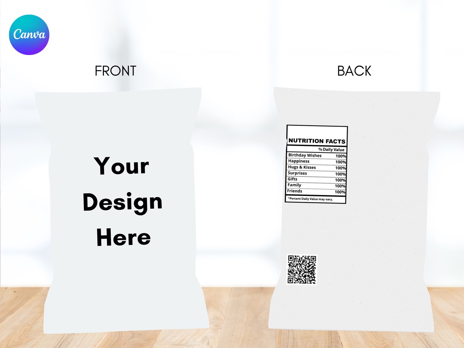 Custom Chip Bag Digital Template, Birthday Chip Bag , Birthday Party ...