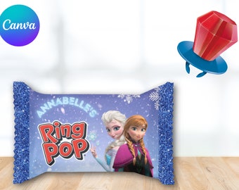 Custom Ring Pop Wrappers I Will Customize to Match Your Theme - Etsy