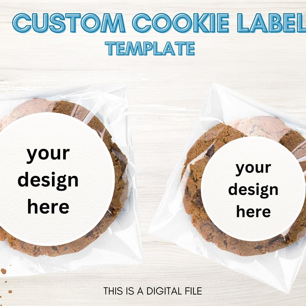Printable Sticker Cookie Labels - Etsy