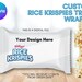 Custom Rice Krispie Treat .78 Oz, Wrapper Template, Editable, Digital ...