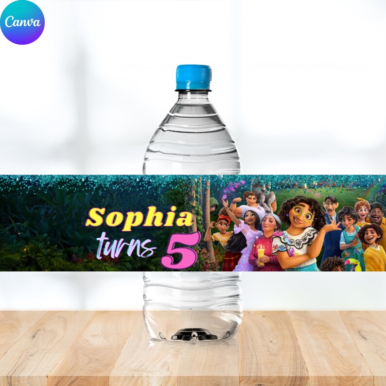 Encanto Birthday Water Labels Wrapper Printable Templates - Etsy
