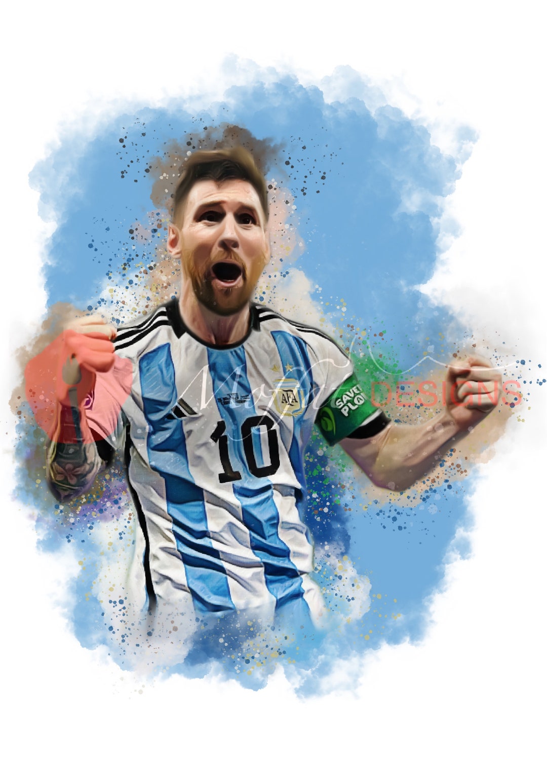 Lionel Messi inspiró la decoración de la pared arte arte - Etsy México