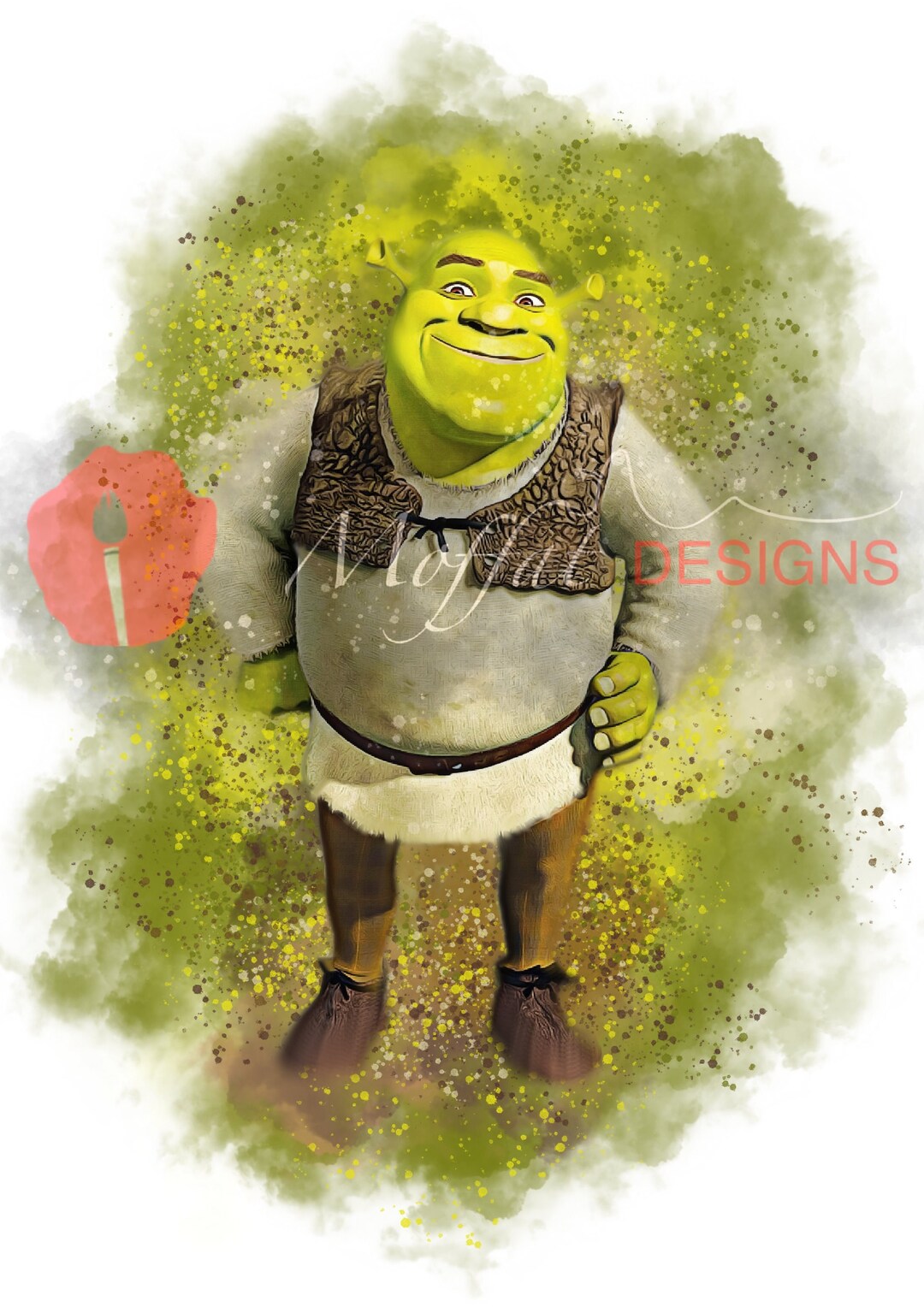 Shrek Inspired Wall Decor Digital Art - Etsy