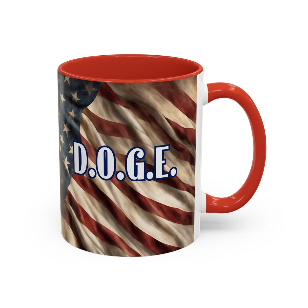 FUNNY POLITICAL MUG, D.O.G.E. Department of Government Efficiency ...