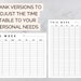 Weekly Schedule Template, Printable Block Planner, Portrait or ...