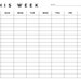 Weekly Schedule Template, Printable Block Planner, Portrait or ...