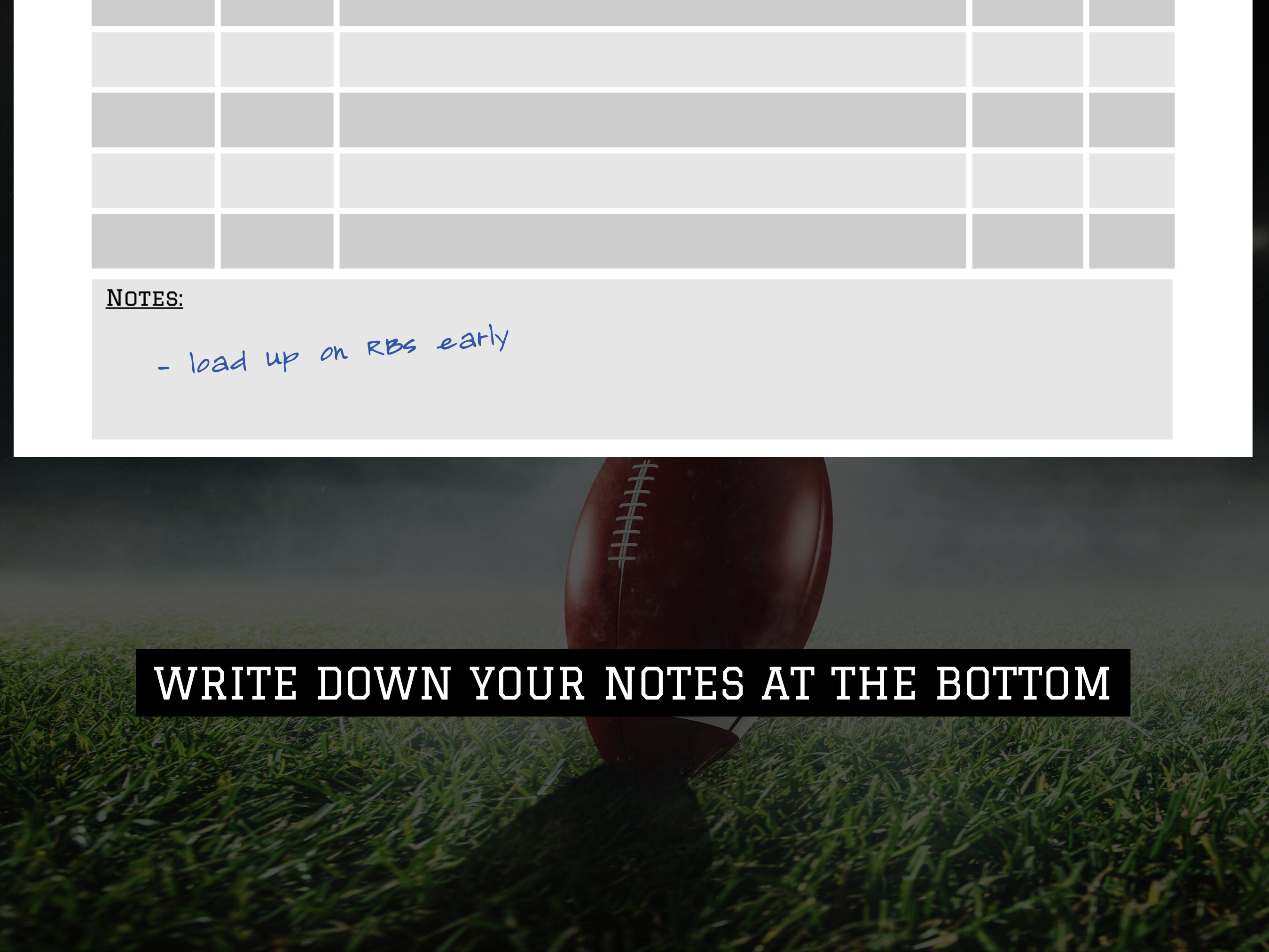 2023 Fantasy Football Draft Kit, Football Draft Sheet and Roster ...
