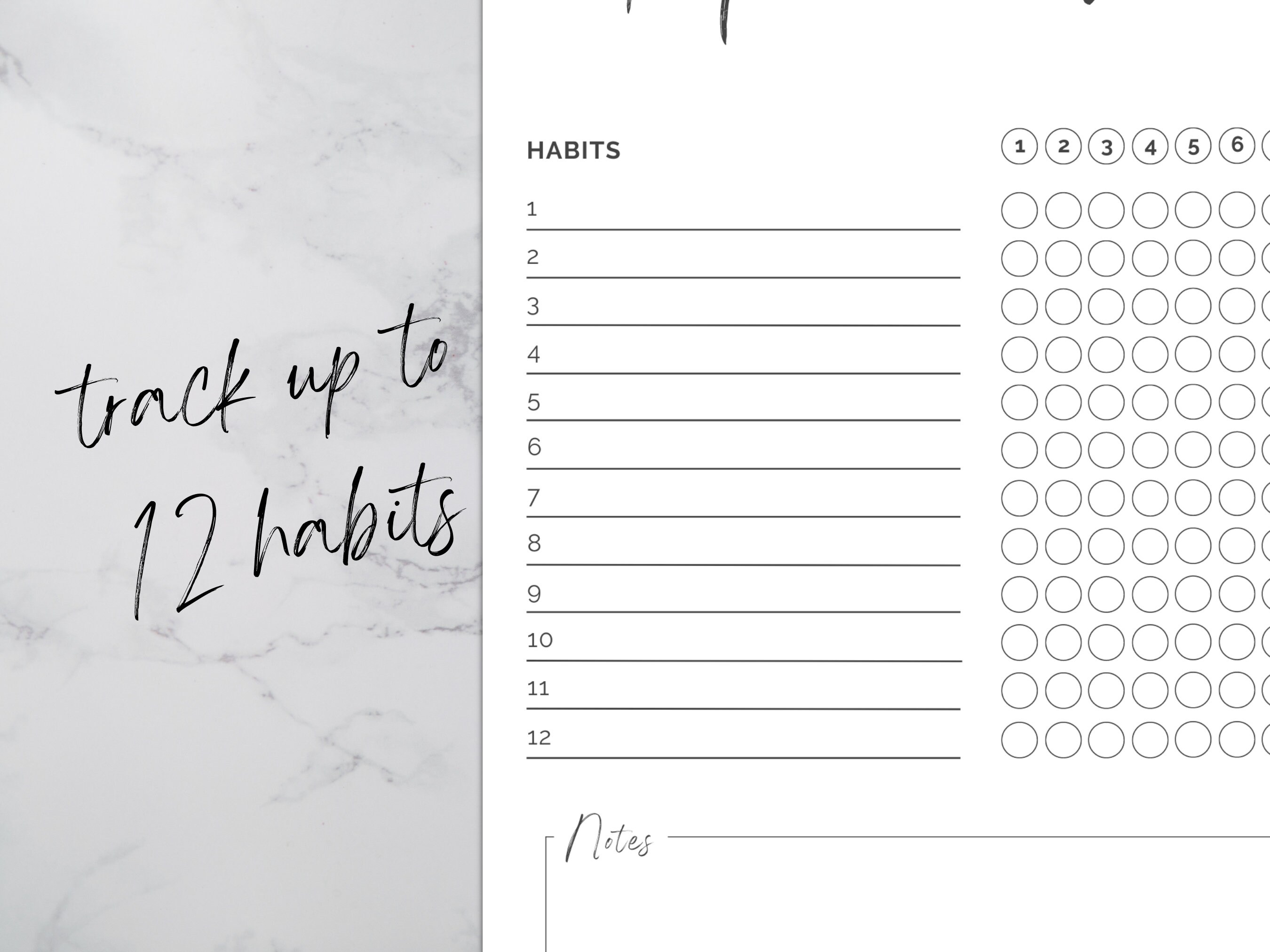 Habit Tracker Printable Monthly and Weekly Habit Tracker - Etsy Canada
