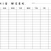 Weekly Schedule Template, Printable Block Planner, Portrait or ...