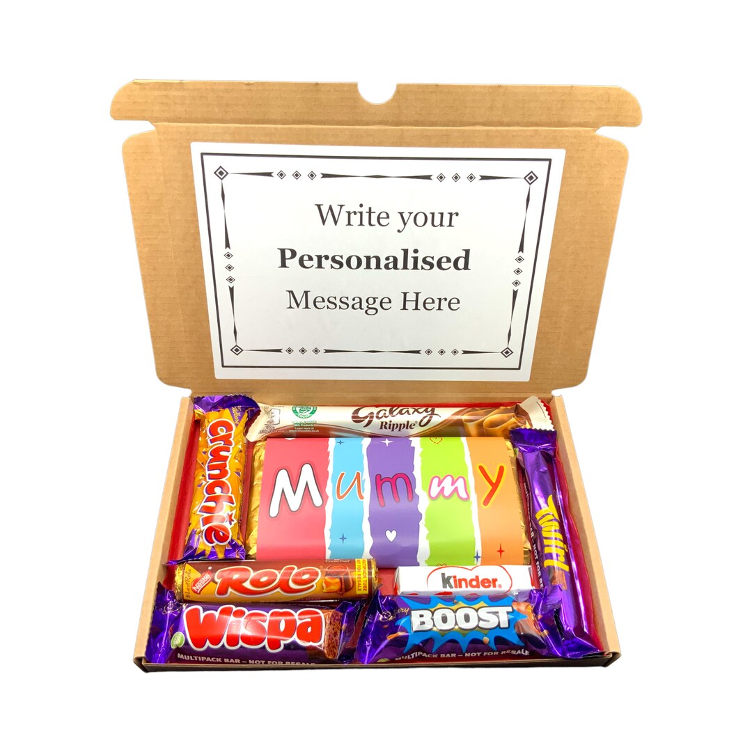 MUMMY Chocolate Hamper Sweet Box, Gift for Mummy, Personalised Sweet ...