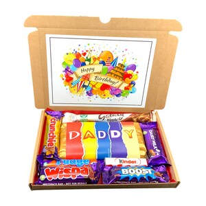 DADDY Chocolate Hamper Sweet Box, Gift for Daddy, Personalised Sweet ...