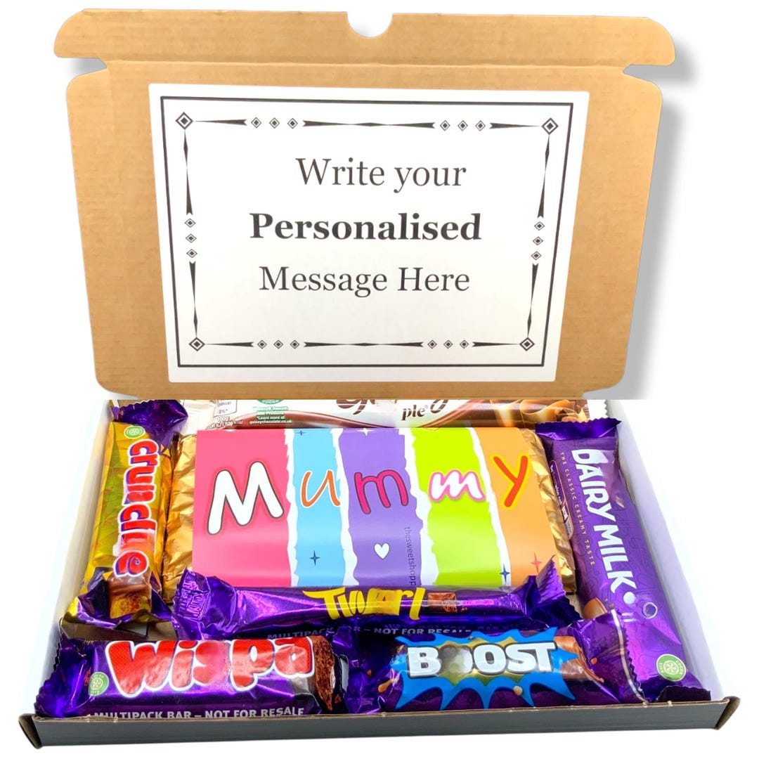 MUMMY Chocolate Hamper Sweet Box, Gift for Mummy, Personalised Sweet ...