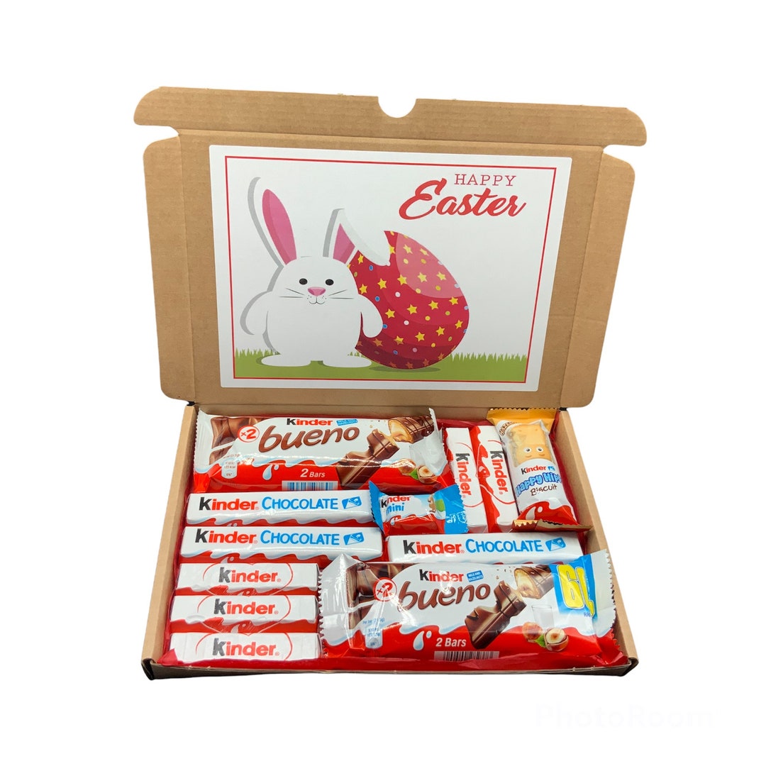 Kinder Chocolate Hamper Sweet Box, Personalised Easter Hamper, Gift for ...