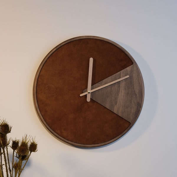 Leather Clock - Etsy