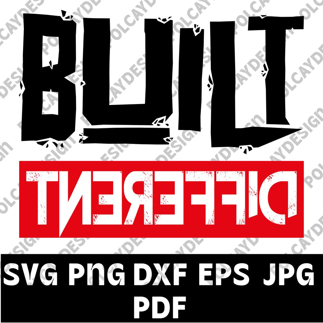 Built Different Svg, Built Different Clipart, Hustle Svg, Cut Files for ...
